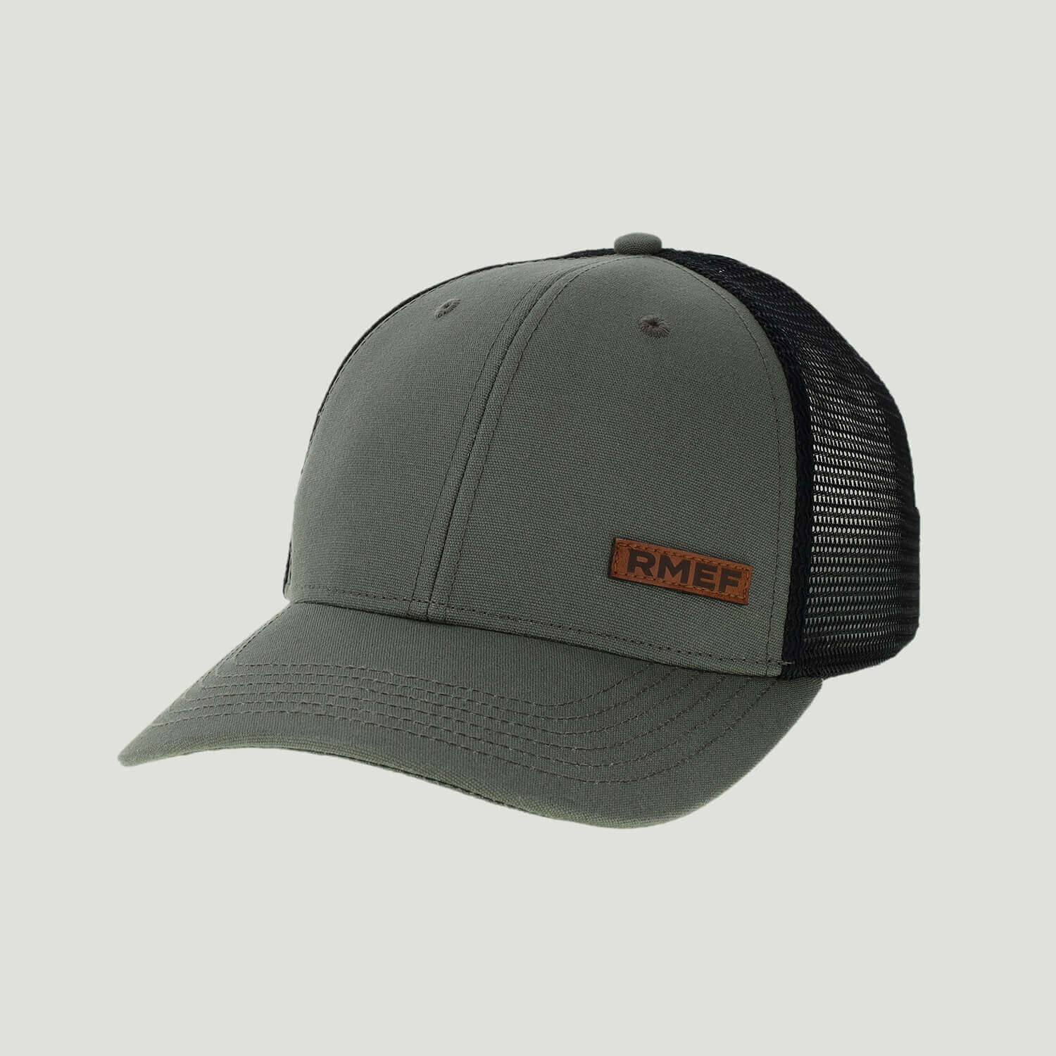 RMEF Leather Patch Cap | Shop | Rocky Mountain Elk Foundation