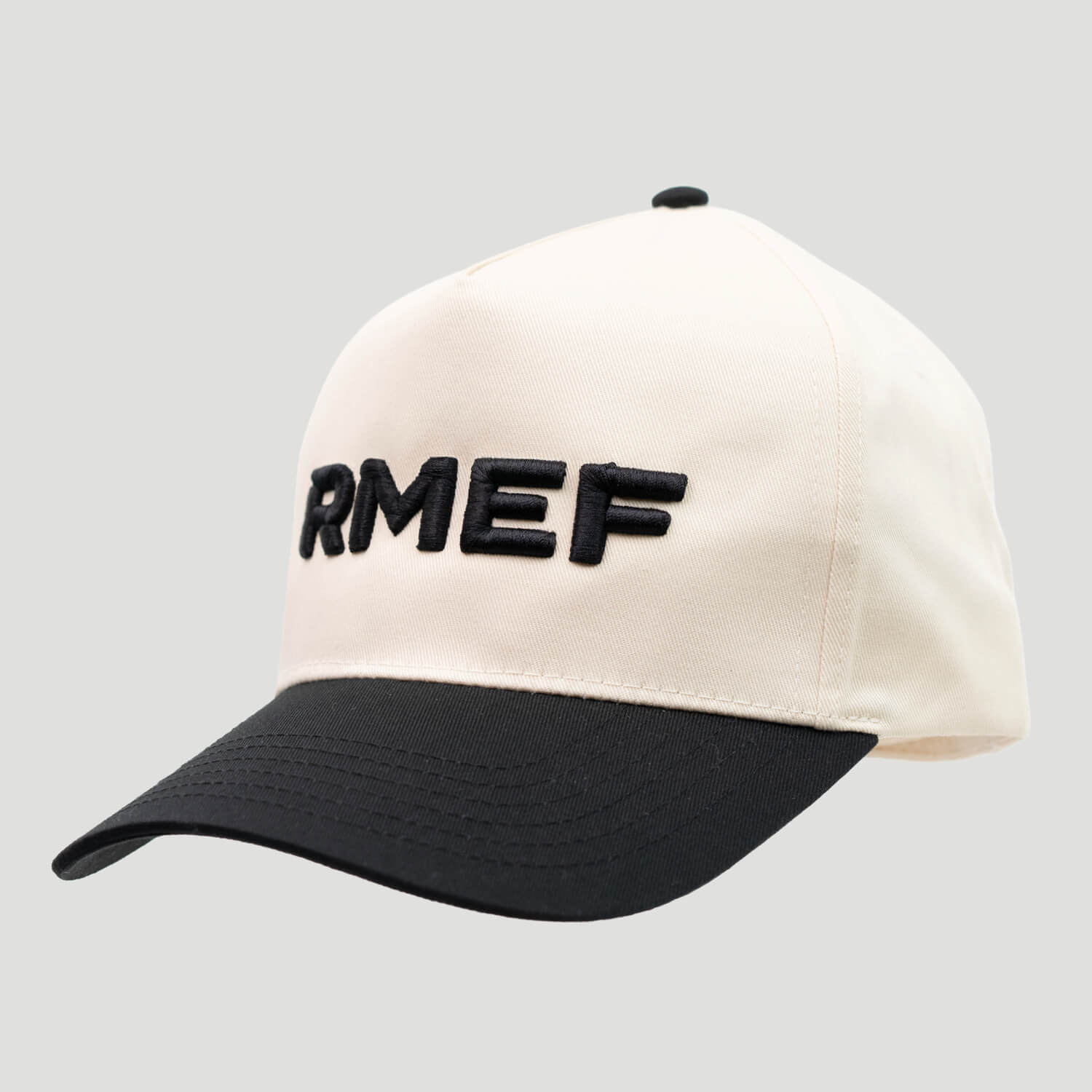 RMEF Natural/Black Five-Panel Cap | Shop | Rocky Mountain Elk Foundation